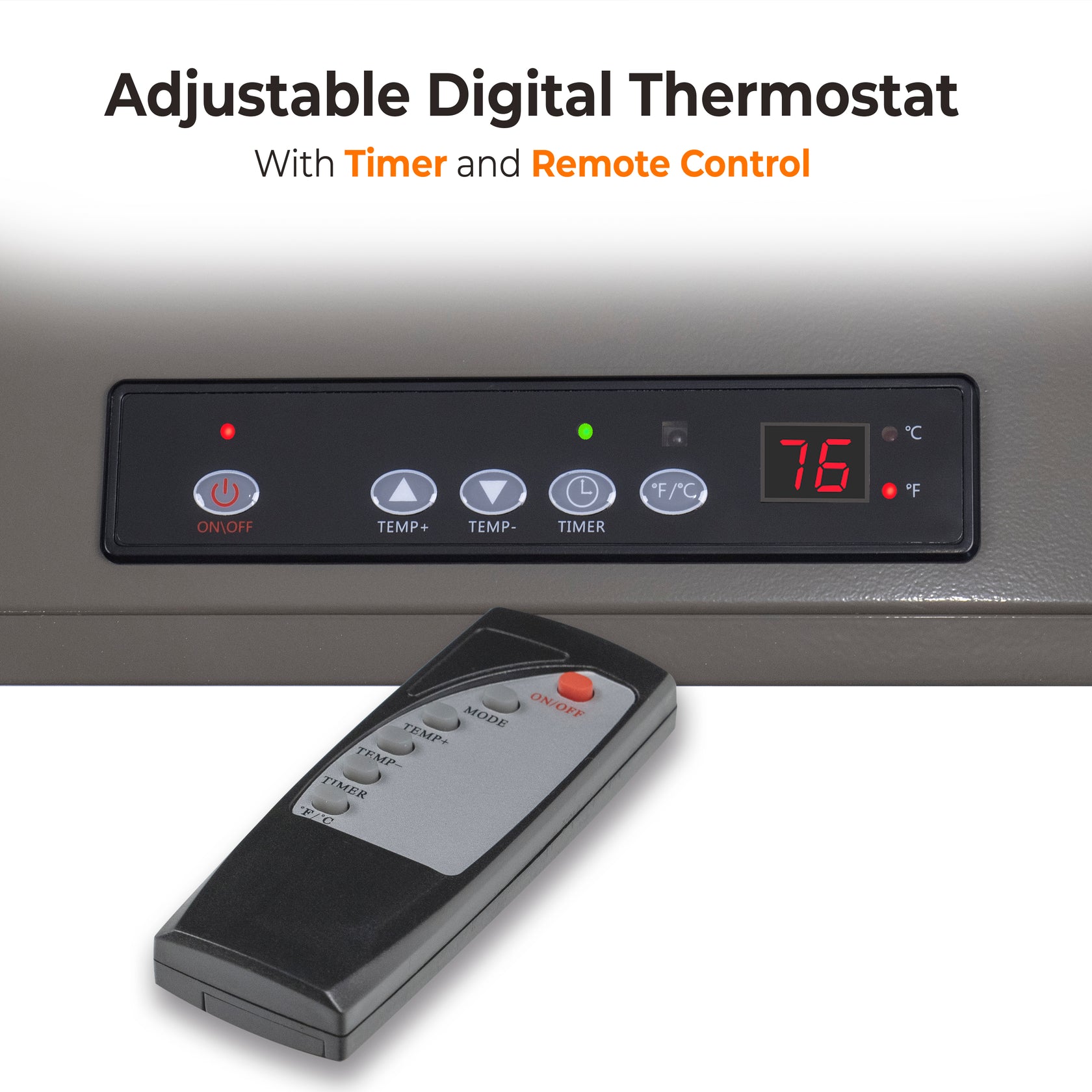 Comfort Zone Ceiling-Mounted 10,000-Watt Fan-Forced Industrial Heater