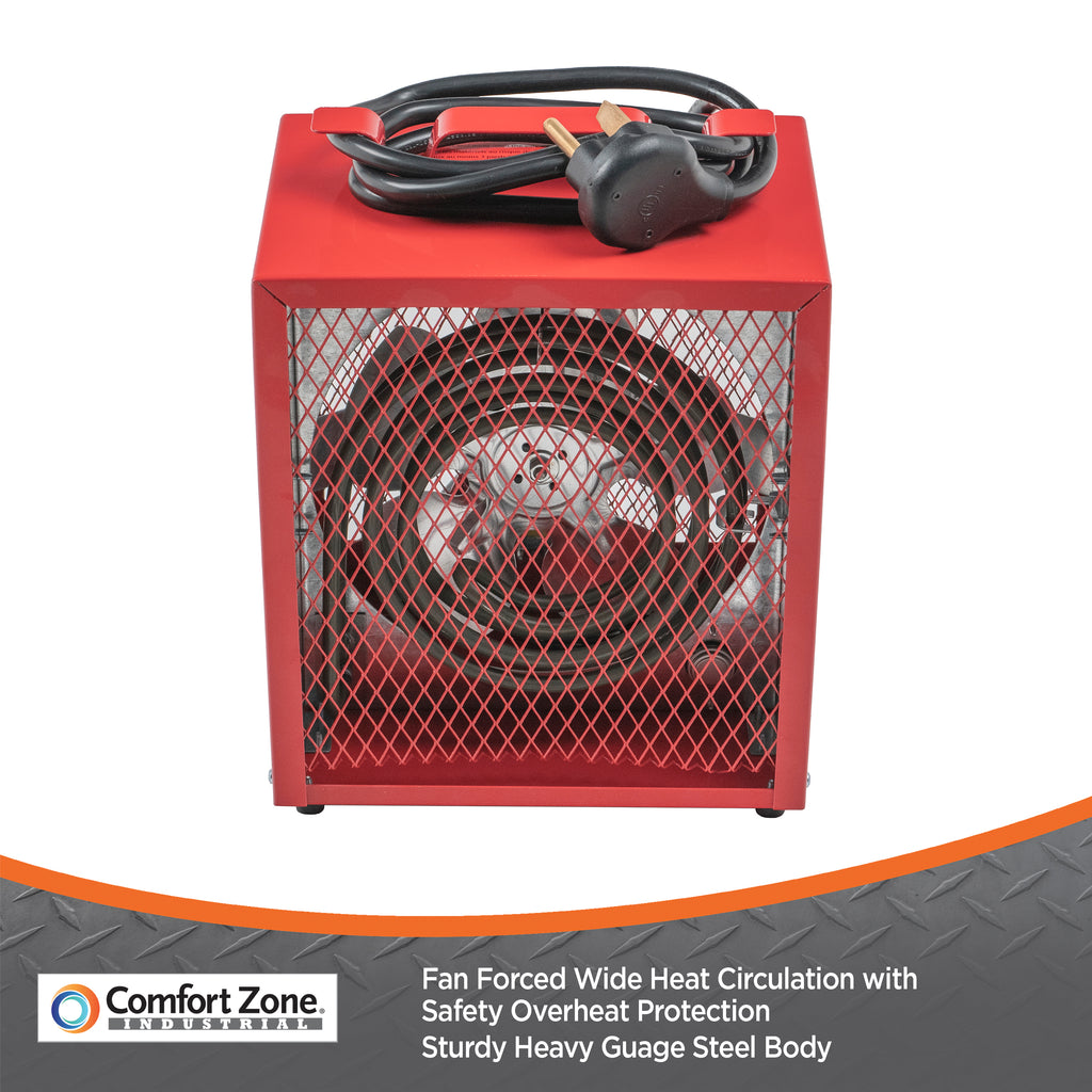 Comfort Zone Portable Fan-Forced Industrial Space Heater – Comfort Zone ...